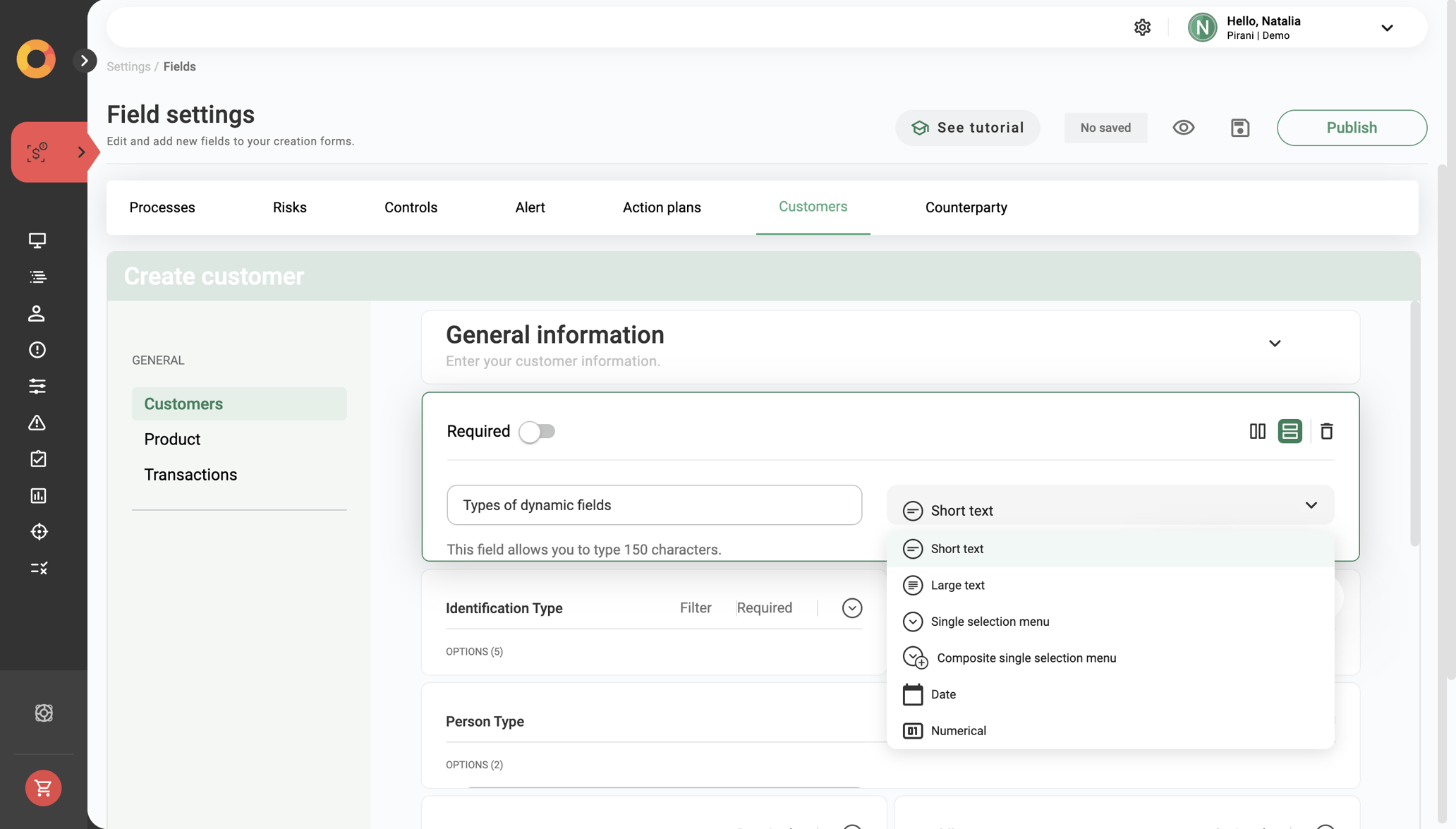 How do the customer-counterparty and alert modules work?