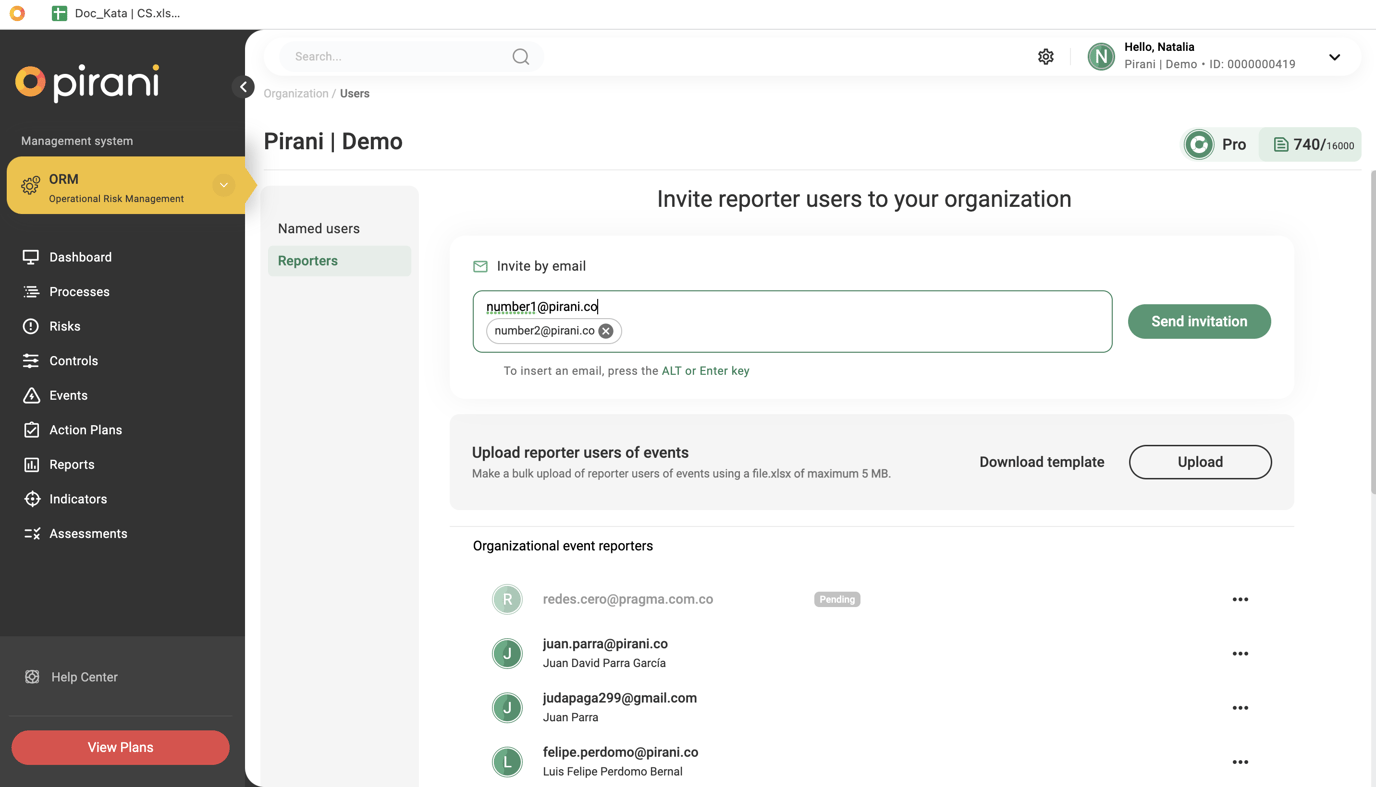How does the events module work?