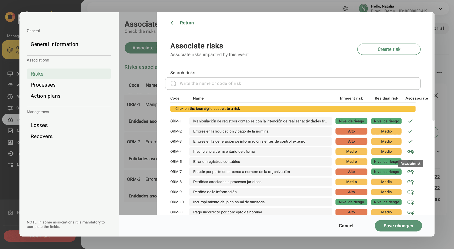 How does the events module work?