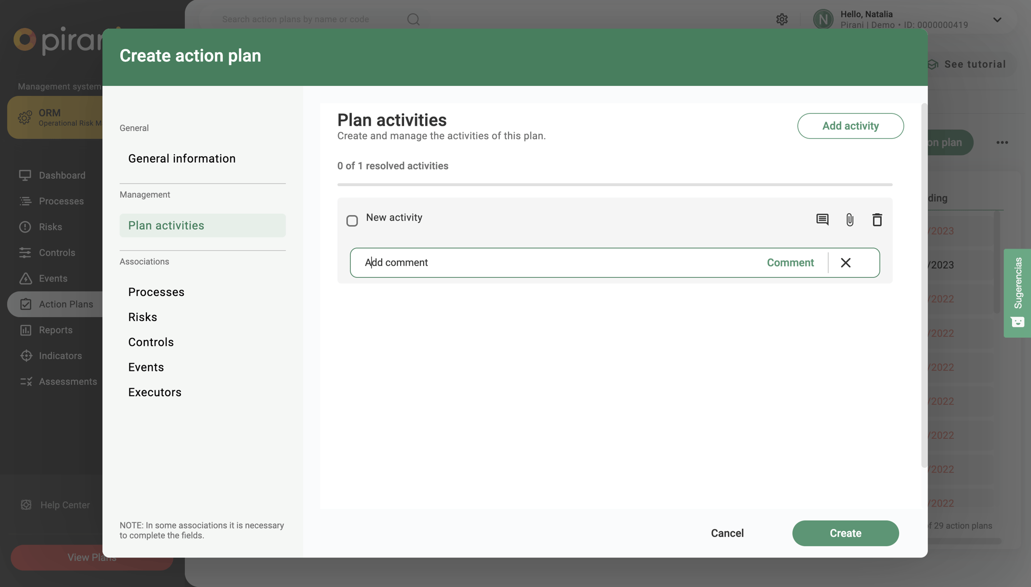 How does the action plan module work?