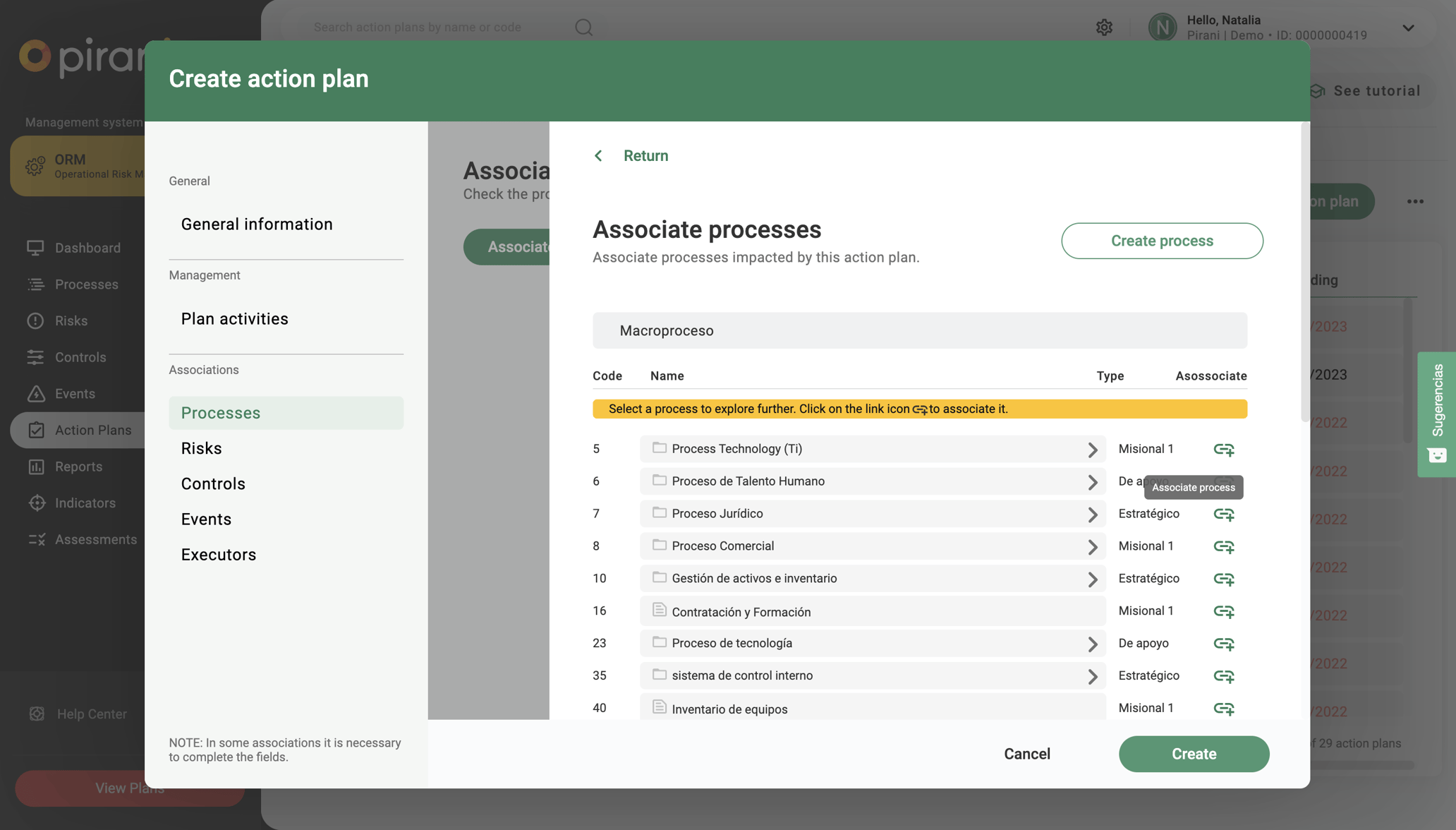 How does the action plan module work?