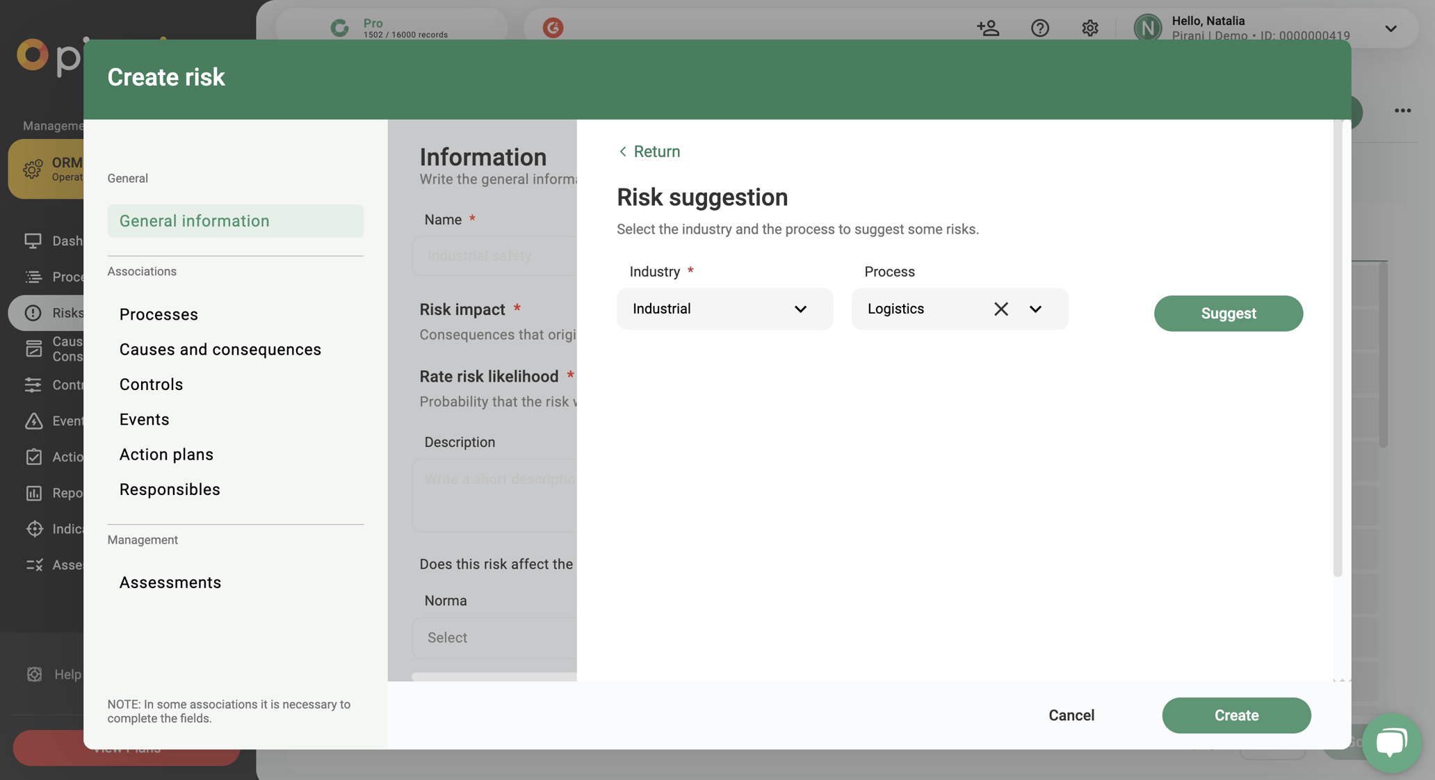How does risk identification work with Chat GPT?
