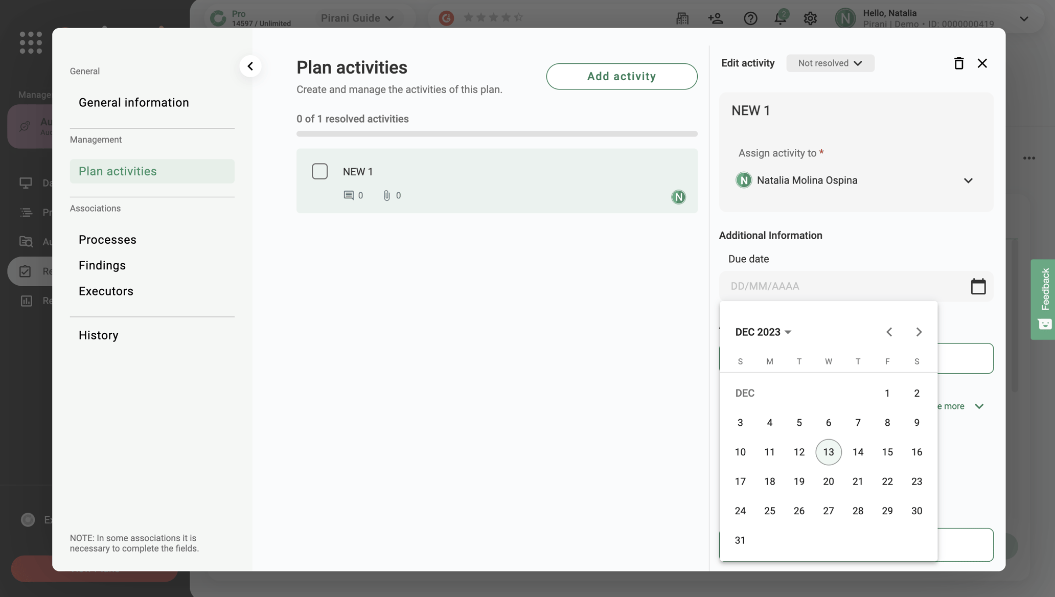 How does the remediation plans section work?