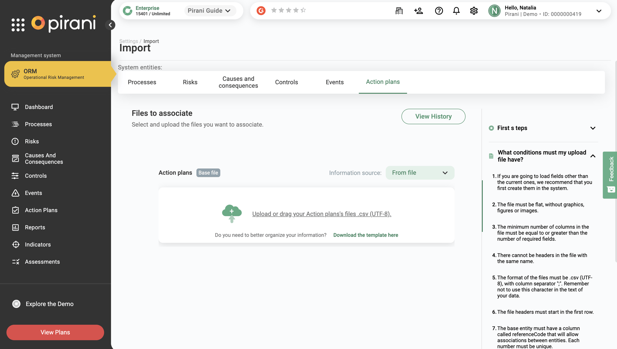 How does the action plan module work?