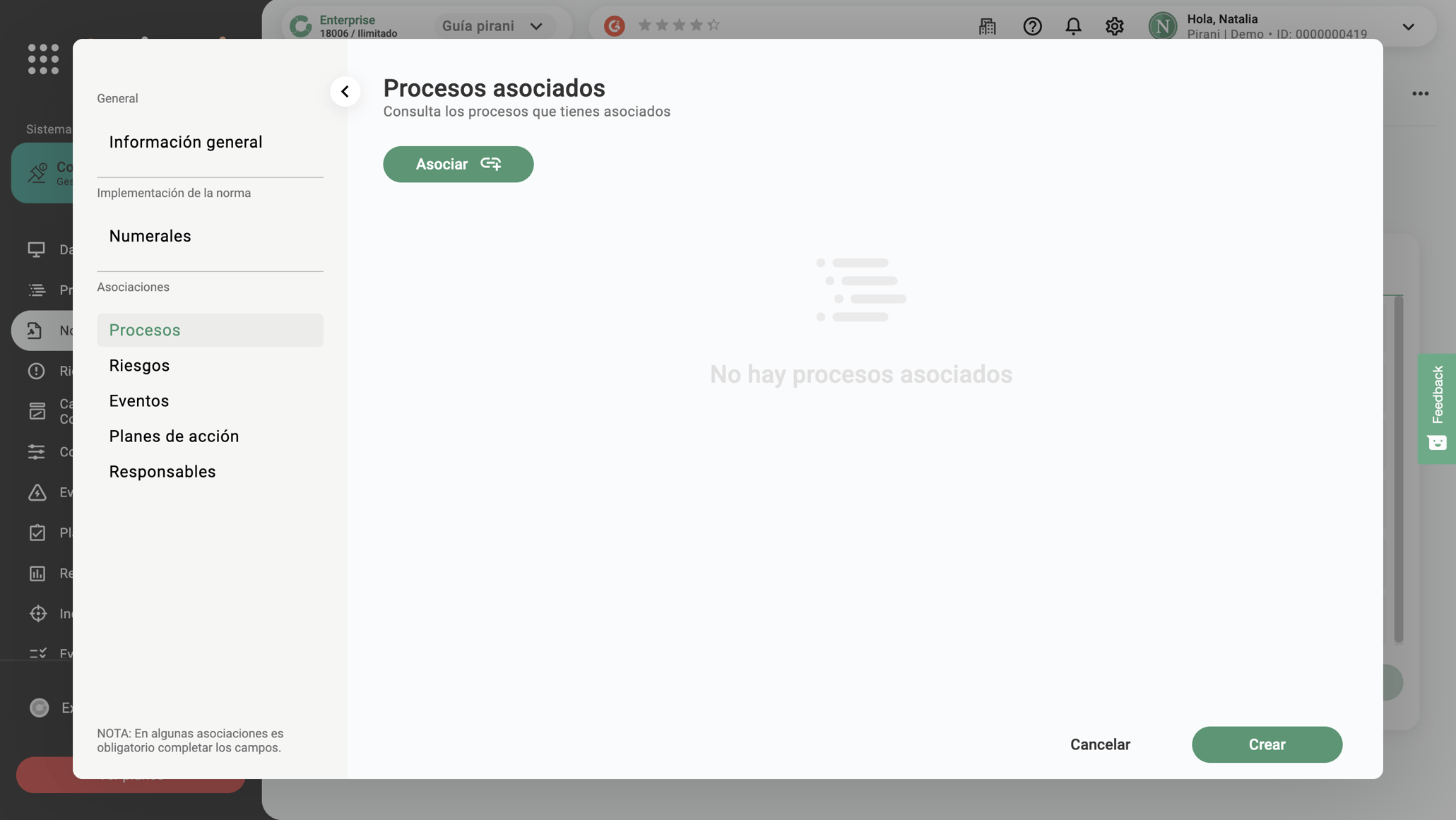 ¿Cómo funciona el módulo de normas? (Compliance)