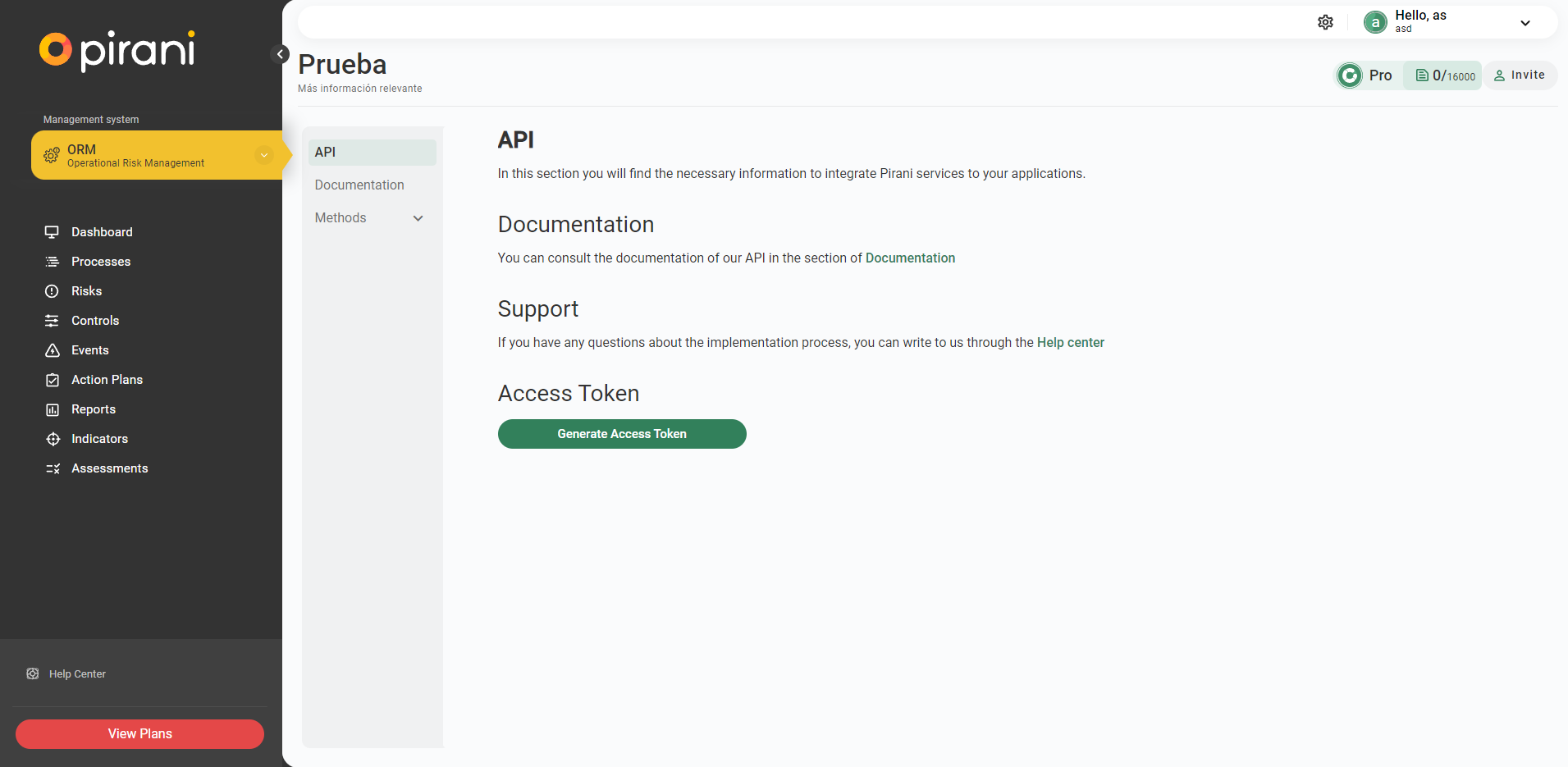 How does the events module work?